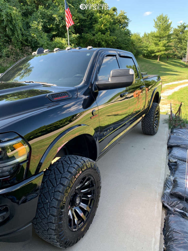 2019 Ram 2500 with 20x10 -18 Fuel Blitz and 35/12.5R20 Nitto Ridge ...