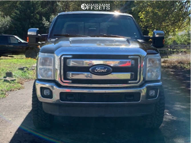 2011 Ford F-350 with 20x10 -25 BMF Roulette and 35/12.5R20 Mastercraft ...