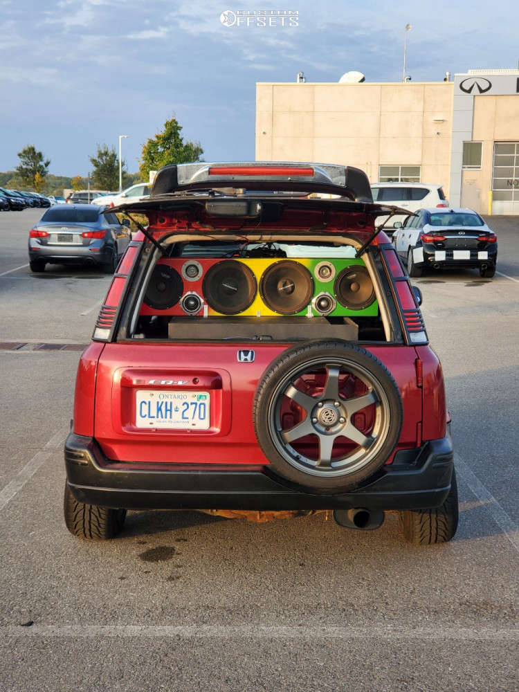 2001 Honda CR-V with 17x9 20 MST Mt07 and 205/40R17 General Gmax and ...