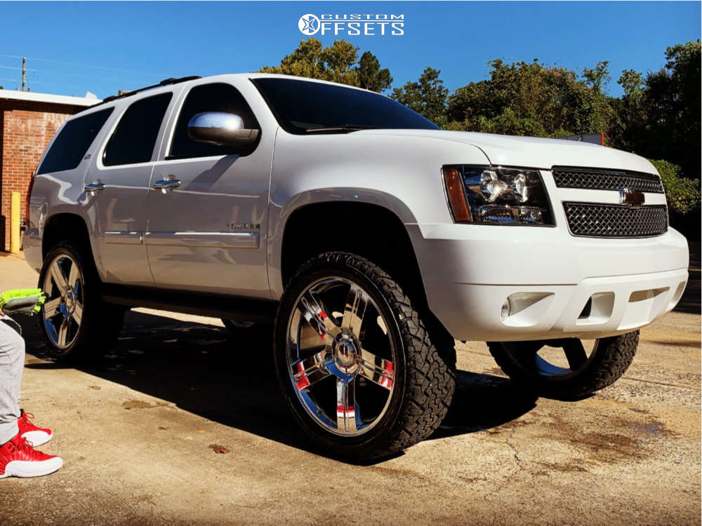 2007 Chevrolet Tahoe with 26x10 25 Eclipse Replica 258 and 37/13.5R26 Venom Power Terra Hunter X ...