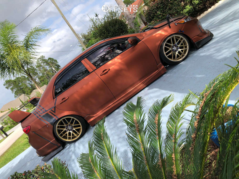 2009 Toyota Corolla with 18x9.5 35 F1R F18 and 205/40R18 Achilles A/t ...