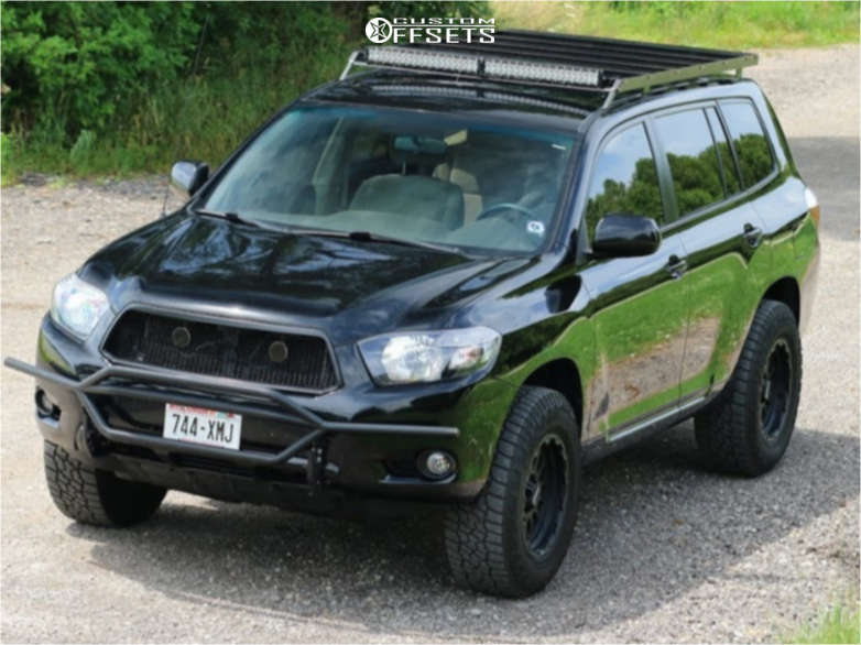 2008 Toyota Highlander with 17x9 -12 Tuff T3a and 265/70R17 Falken ...