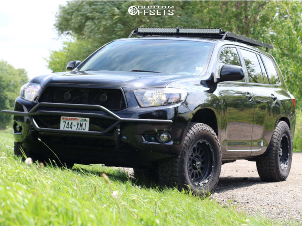 2008 Toyota Highlander with 17x9 -12 Tuff T3a and 265/70R17 Falken ...