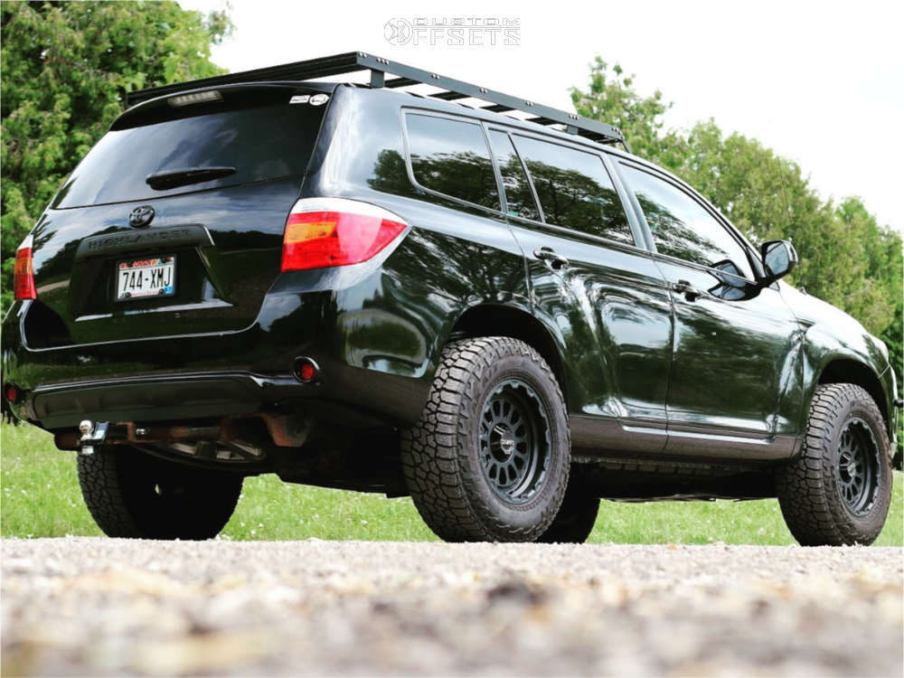 2008 Toyota Highlander with 17x9 -12 Tuff T3a and 265/70R17 Falken ...