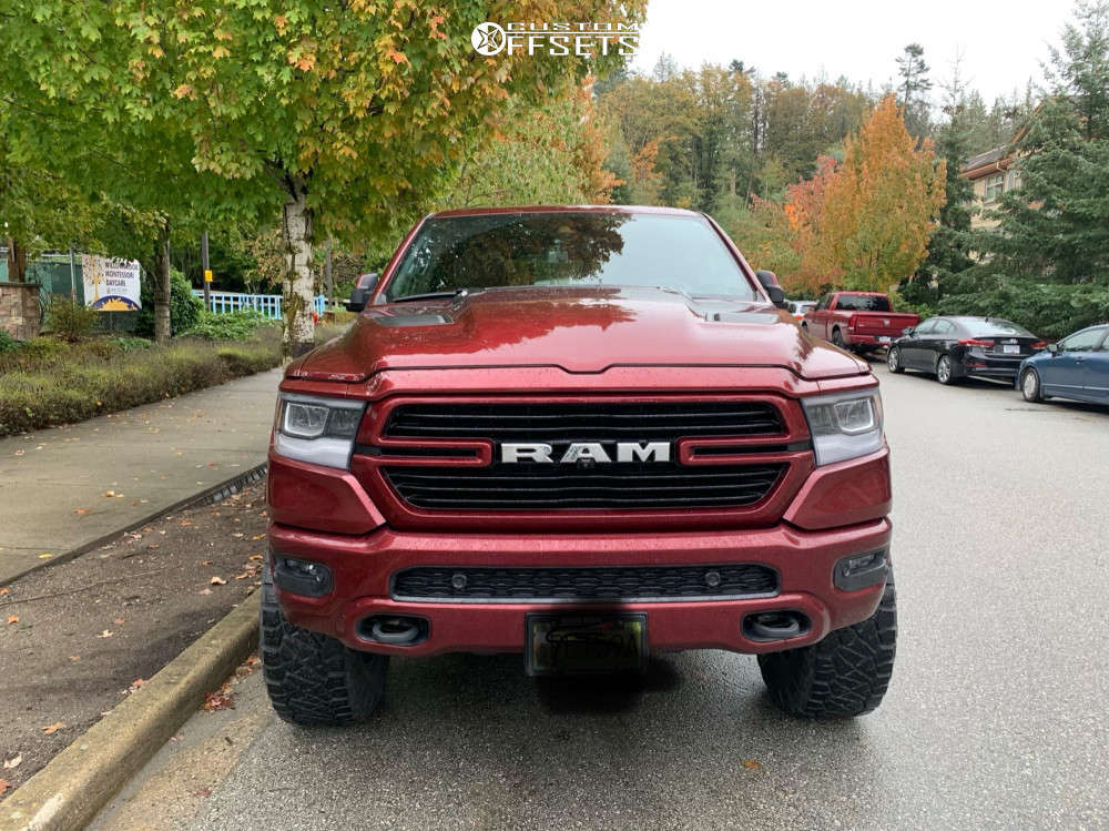 2019 Ram 1500 with 20x10 -18 Fuel Hostage and 37/12.5R20 Nitto Ridge ...