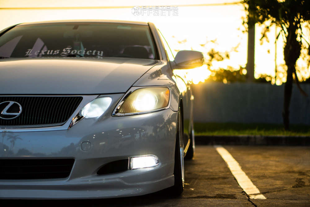 2008 Lexus GS350 with 19x8.5 30 ESR Cs11 and 225/35R19 Ironman Imove ...