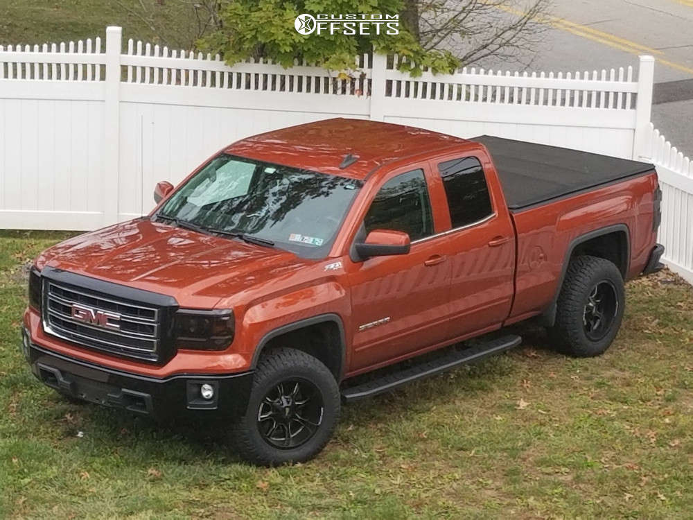 2015 GMC Sierra 1500 with 18x10 -24 Moto Metal Mo970 and 33/12.5R18 ...