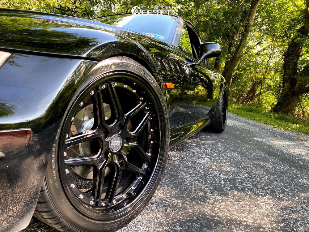 1997 BMW Z3 with 18x8.5 32 ESR Cs15 and 245/35R18 Falken Azenis Fk510 ...