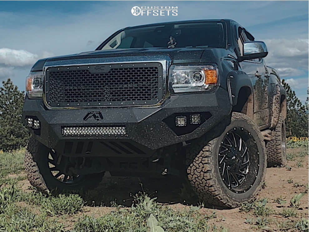 2017 GMC Canyon with 20x9 0 Hardrock Crusher H704 and 31/9.5R20 ...