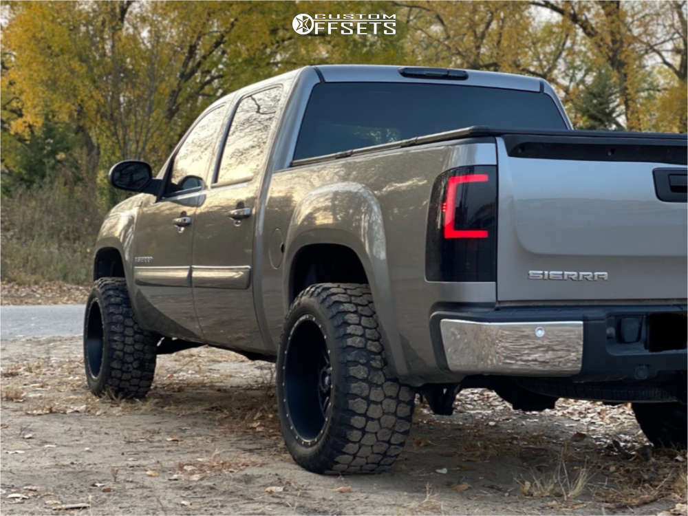 2009 GMC Sierra 1500 with 20x12 -44 Red Dirt Road Rd01 and 33/12.5R20 ...