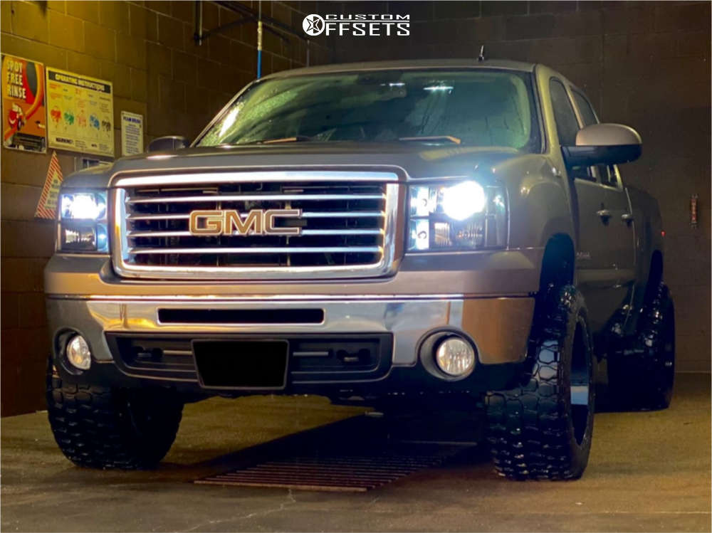 2009 GMC Sierra 1500 with 20x12 -44 Red Dirt Road Rd01 and 33/12.5R20 ...