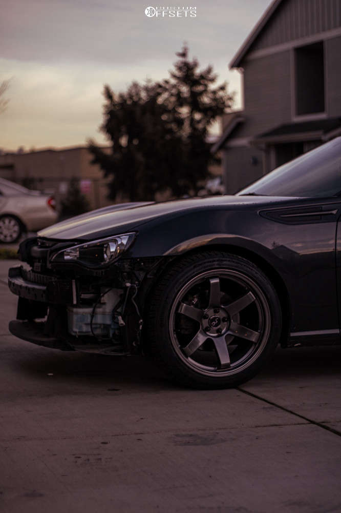 2014 Subaru BRZ with 18x9.5 30 JNC Jnc014 and 245/40R18 Continental ...