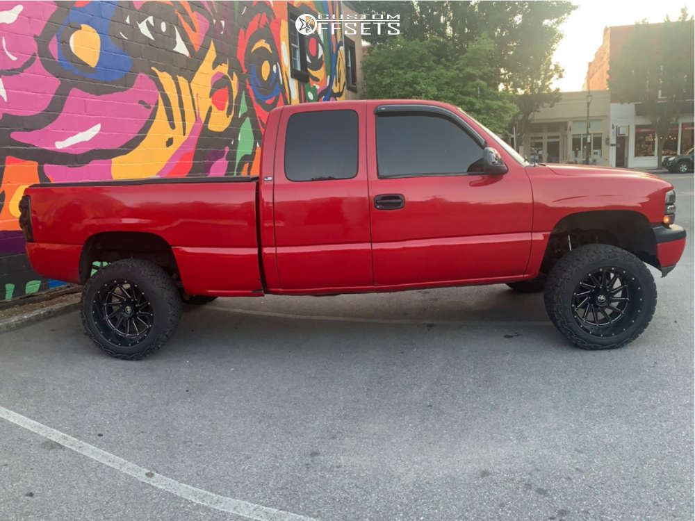 2002 Chevrolet Silverado 1500 with 20x12 -44 XF Offroad Xf-216 and 33/ ...