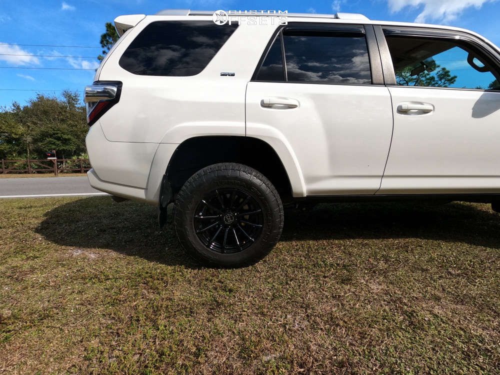2015 Toyota 4Runner with 17x9.5 -12 Black Rhino Rotorua and 265/70R17 ...