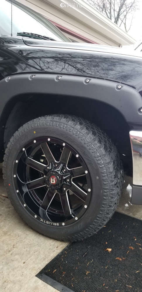 2000 GMC Sierra 1500 with 20x10 -19 Ballistic Rage and 275/55R20 Atturo ...