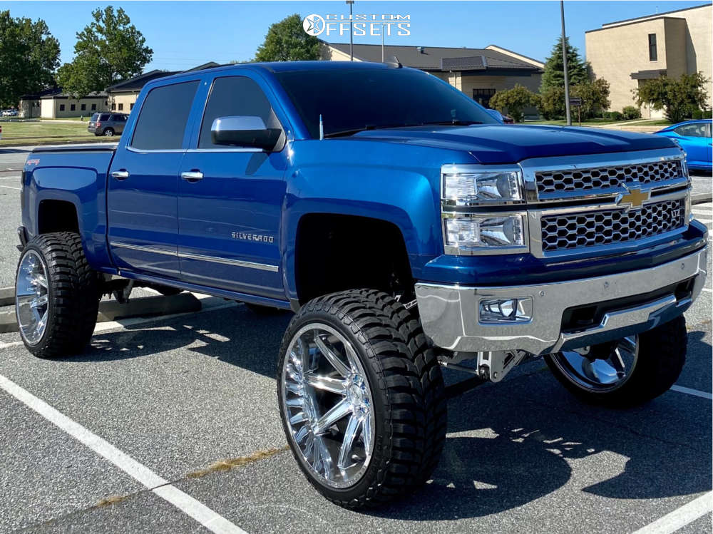 2015 Chevrolet Silverado 1500 with 26x14 -76 Axe Offroad Artemis and 37 ...