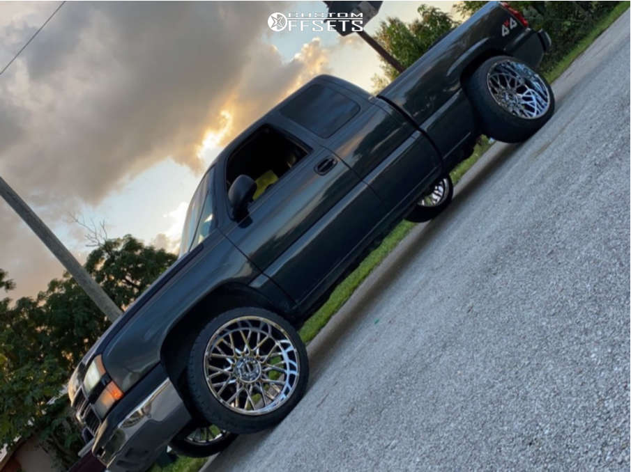 2005 Chevrolet Silverado 1500 with 24x12 -51 Vision Rocker and 305 ...