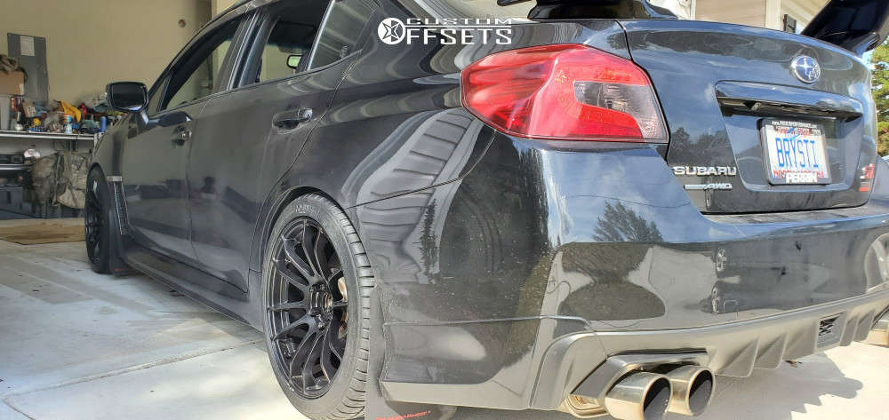 2015 Subaru WRX STI with 18x9.5 38 MST Mt33 and 265/35R18 Michelin ...