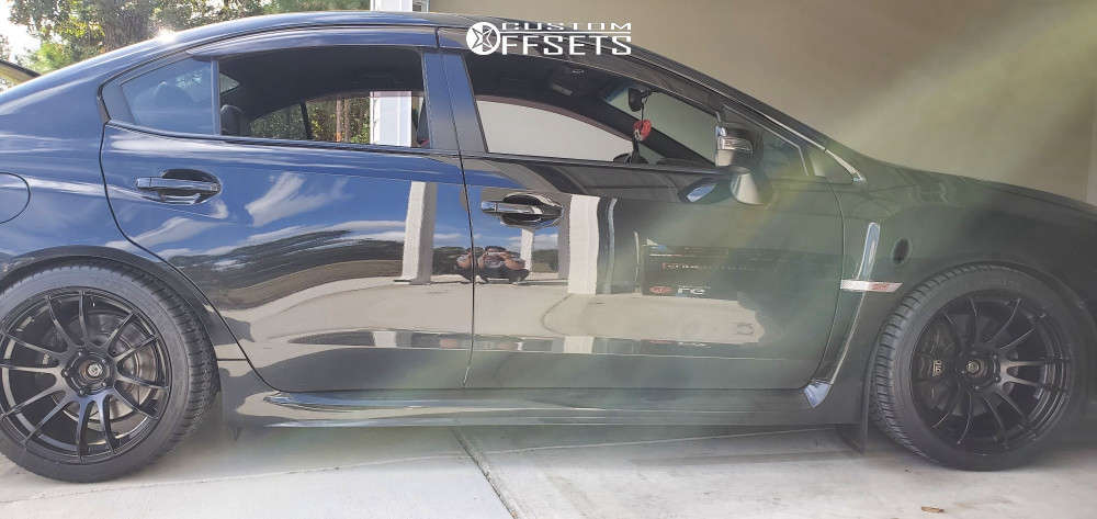 2015 Subaru WRX STI with 18x9.5 38 MST Mt33 and 265/35R18 Michelin ...