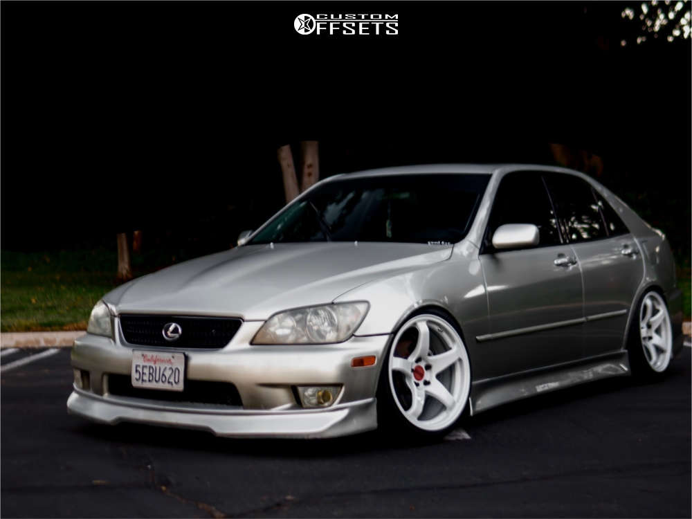 2003 Lexus IS300 with 18x9.5 22 GMR Gmr-04 and 215/40R18 Delinte D7 ...