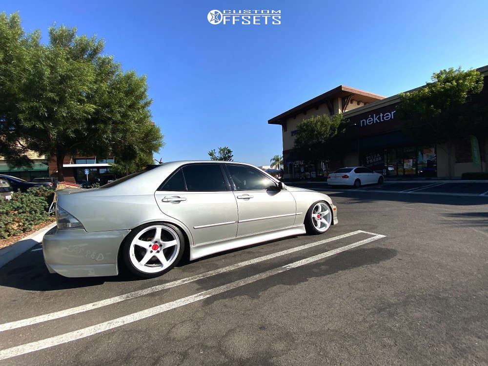 2003 Lexus IS300 with 18x9.5 22 GMR Gmr-04 and 215/40R18 Delinte D7 ...