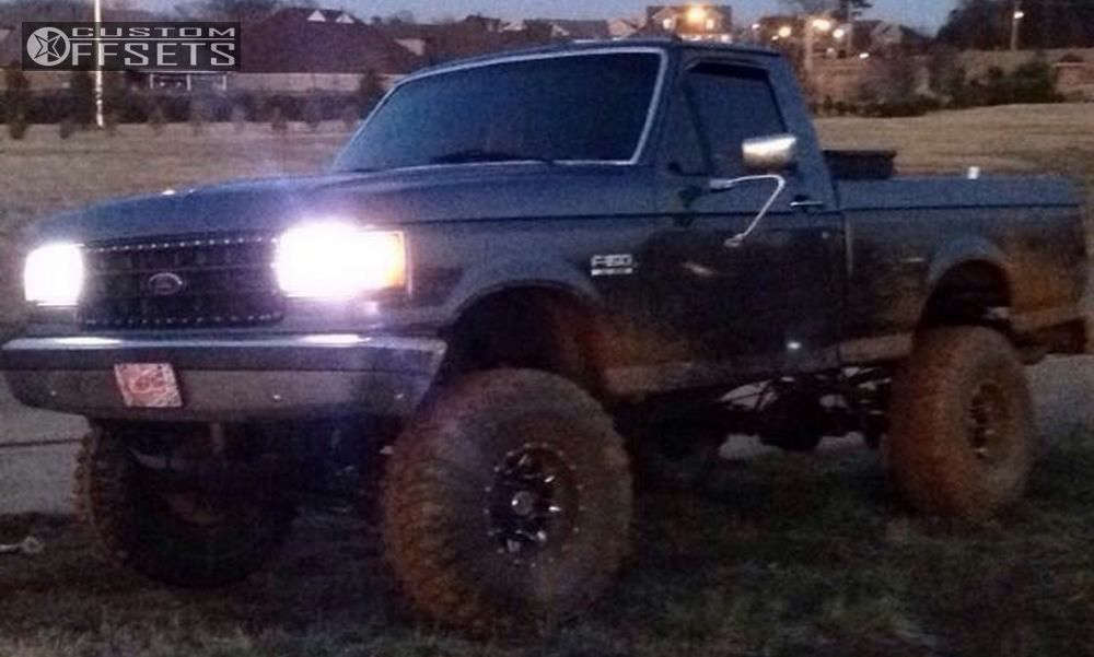 1990 Ford F-150 with 15x10 -43 Fuel Lethal and 35/12.5R15 Goodyear ...