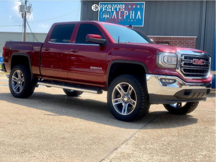 2016 GMC Sierra 1500 with 22x9 38 OE Replicas Denali and 35/12.5R22 ...