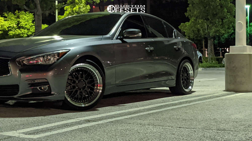 2015 INFINITI Q50 with 19x9.5 22 ESR Sr01 and 255/35R19 Leao Ultra High ...