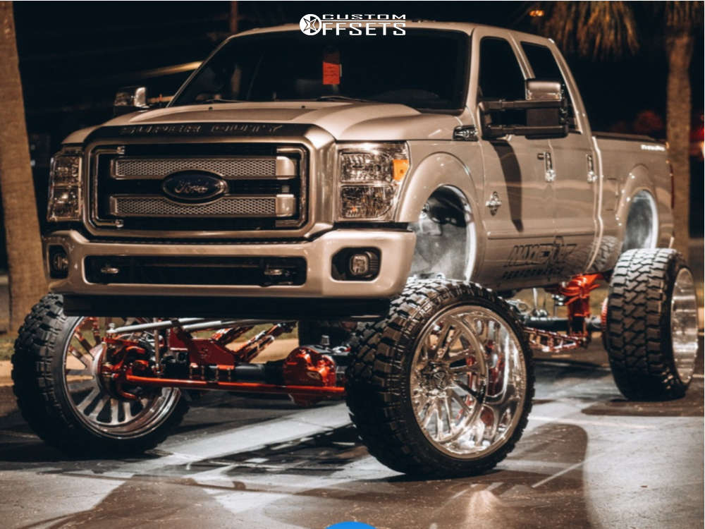 2014 Ford F-250 Super Duty with 28x16 -101 Specialty Forged Sf037 and ...