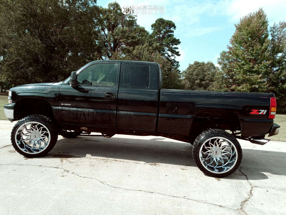 1999 Chevrolet Silverado 1500 with 24x14 -76 Xtreme Mudder Xm-330 and ...