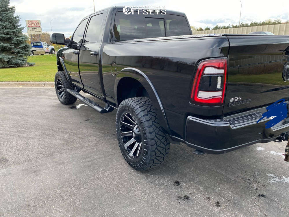 2020 Ram 3500 with 20x10 -18 Fuel Contra and 35/12.5R20 Nitto Ridge ...