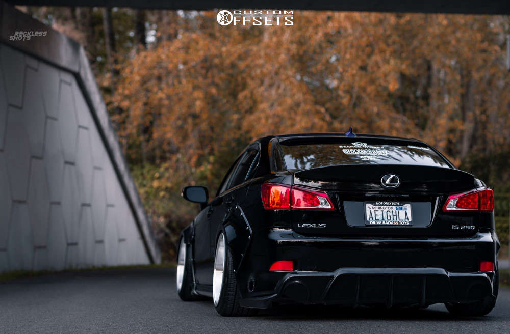 2009 Lexus IS250 with 18x10.5 15 Aodhan Ds01 and 235/40R18 Groundspeed ...