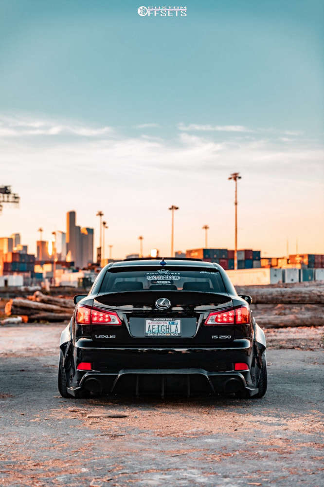 2009 Lexus IS250 with 18x10.5 15 Aodhan Ds01 and 235/40R18 Groundspeed ...