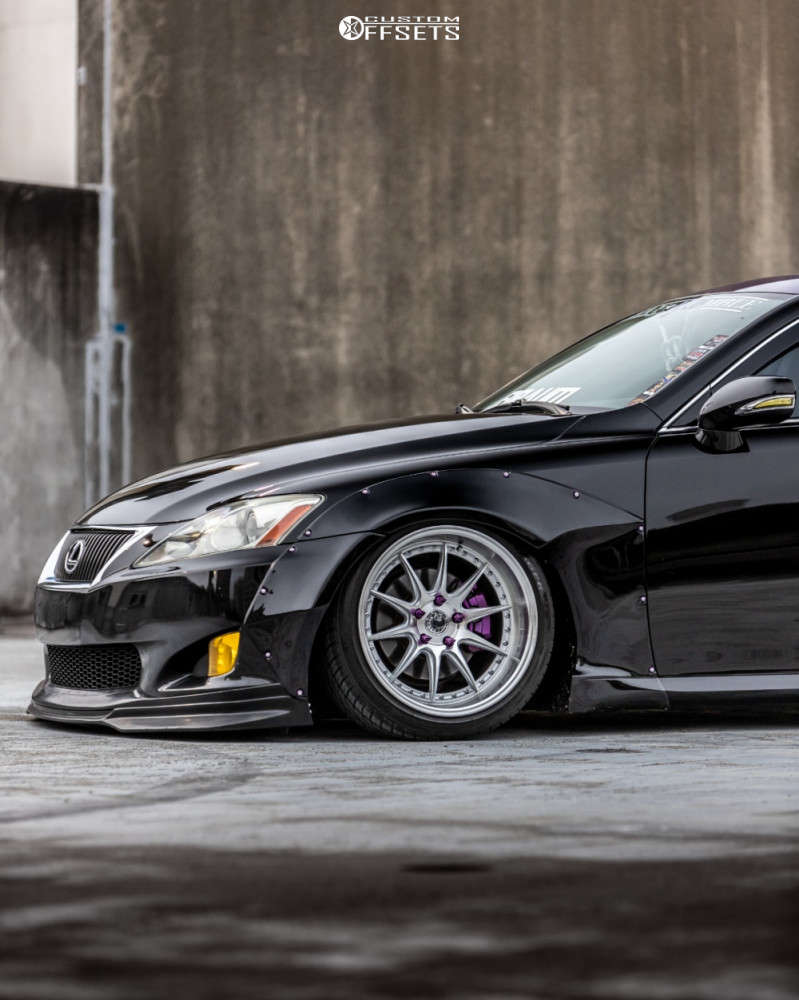 2009 Lexus IS250 with 18x10.5 15 Aodhan Ds01 and 235/40R18 Groundspeed ...
