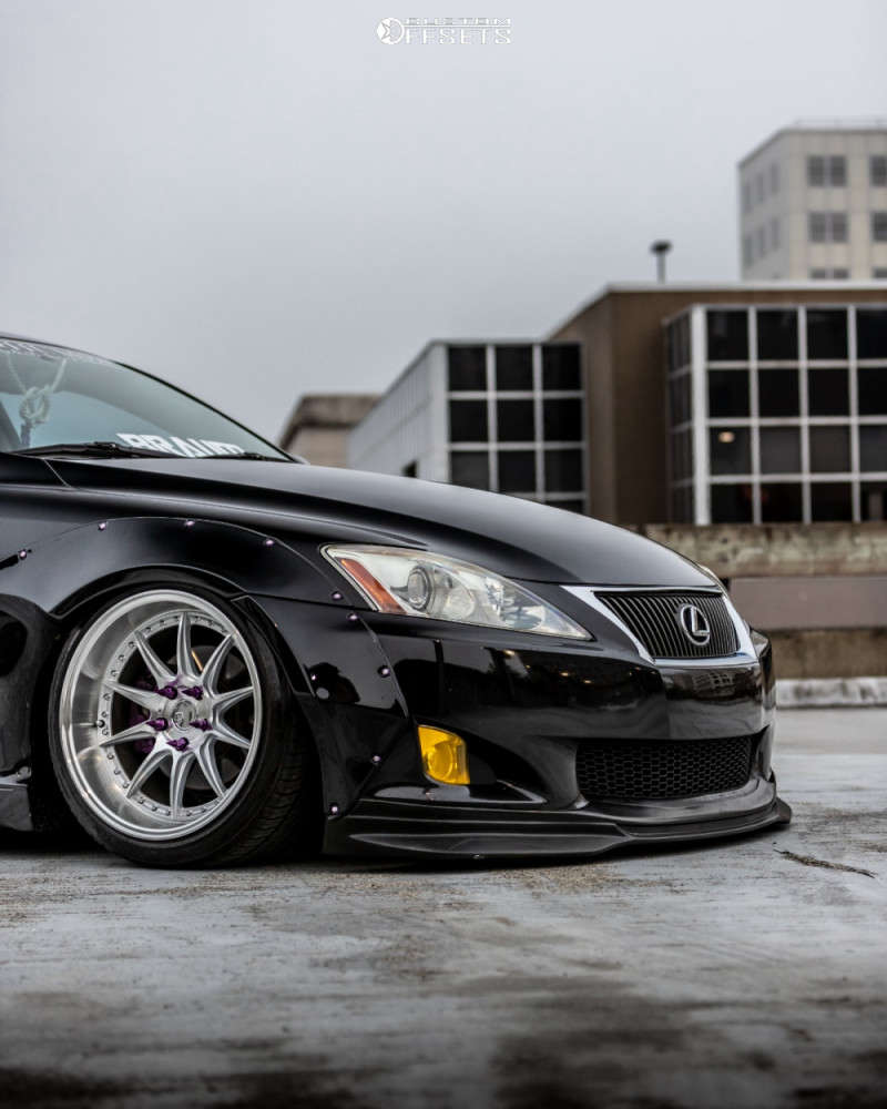 2009 Lexus IS250 with 18x10.5 15 Aodhan Ds01 and 235/40R18 Groundspeed ...