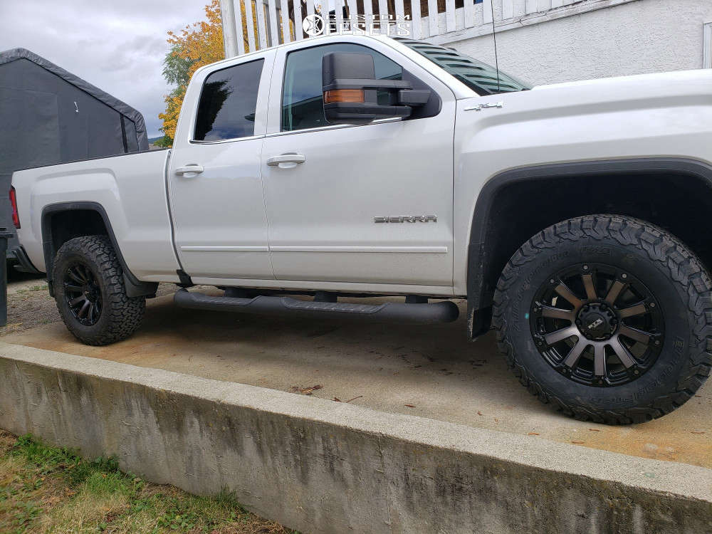 2018 GMC Sierra 1500 with 18x9 10 RTX Offroad Panzer and 305/65R18 ...