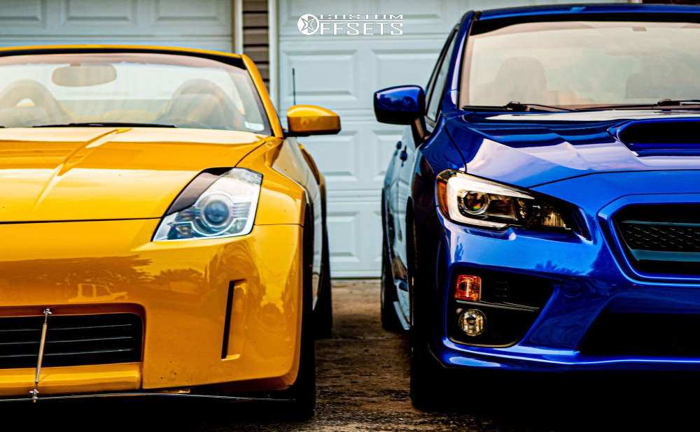 2016 Subaru WRX with 18x8 46 Prodrive Gc-05f and 245/40R18 Michelin ...