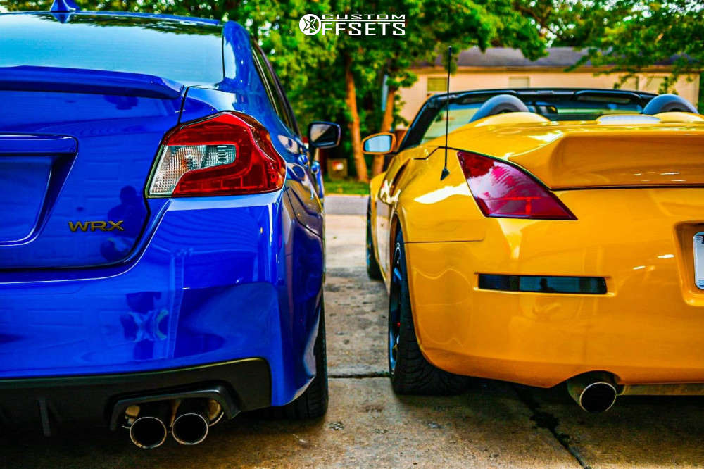 2016 Subaru WRX with 18x8 46 Prodrive Gc-05f and 245/40R18 Michelin ...