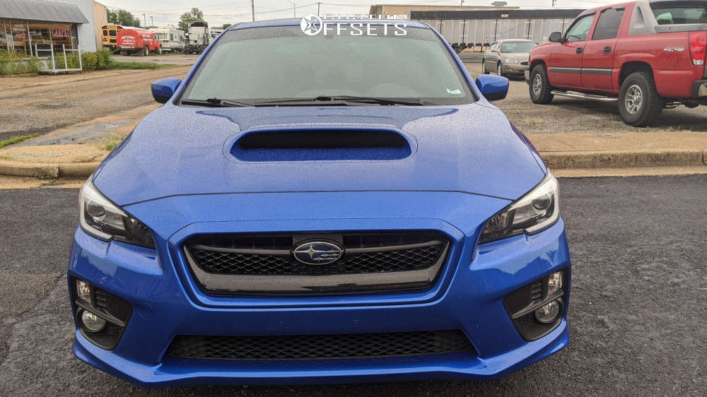 2016 Subaru WRX with 18x8 46 Prodrive Gc-05f and 245/40R18 Michelin ...