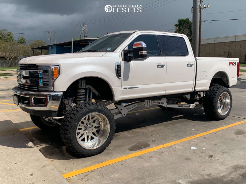 2019 Ford F-250 Super Duty with 24x14 -73 American Force Trax Ss and 38 ...