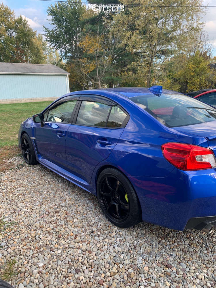 2020 Subaru WRX STI with 18x9.5 38 AVID1 AV26 and 255/40R18 Vercelli Strada Ii and Stock ...