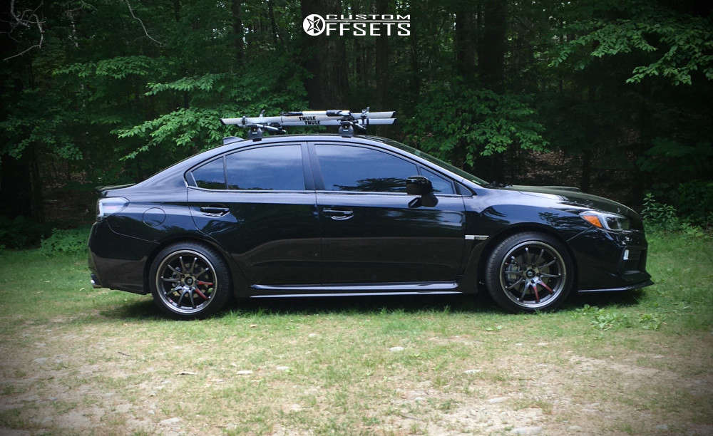 2019 Subaru WRX with 18x9.5 45 Volk Ce28sl and 245/40R18 Dunlop Sp ...