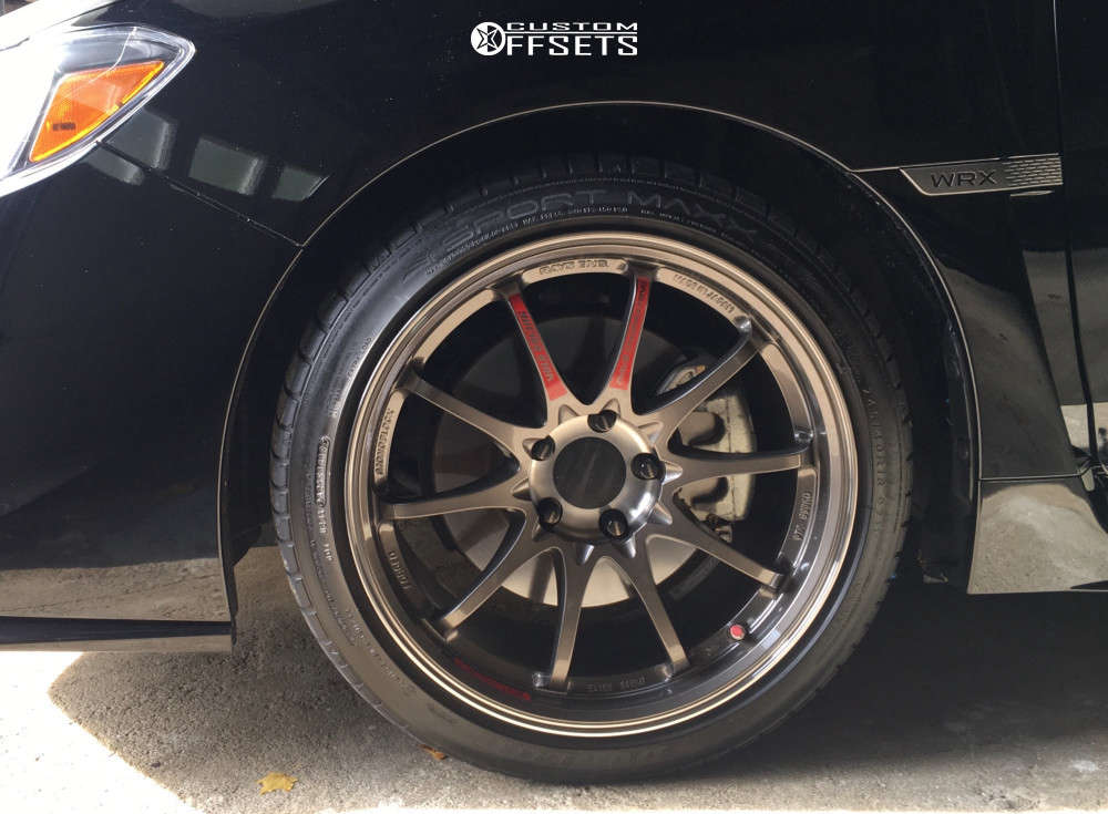 2019 Subaru WRX with 18x9.5 45 Volk Ce28sl and 245/40R18 Dunlop Sp ...