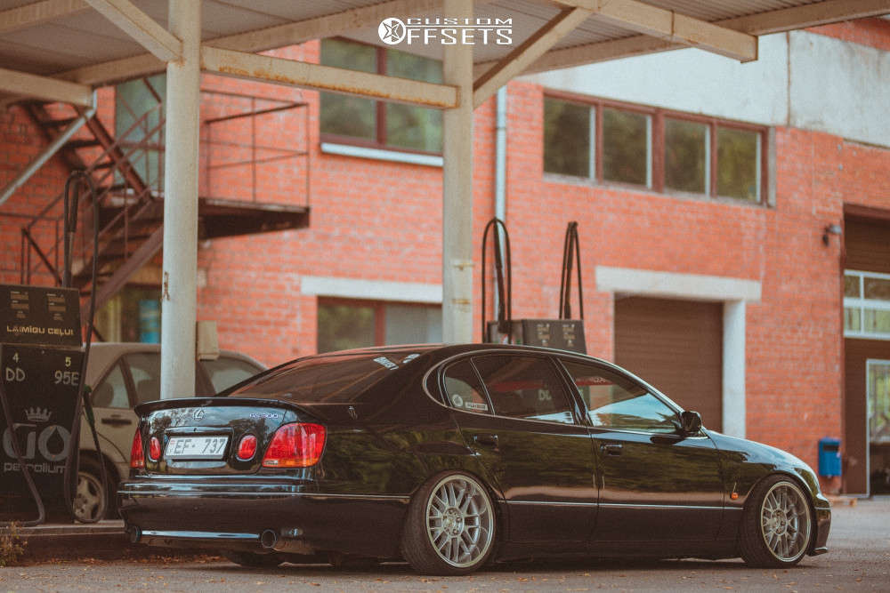 2001 Lexus GS300 with 18x8.5 6 OZ Racing Nova and 215/35R18 Atrezzo ...