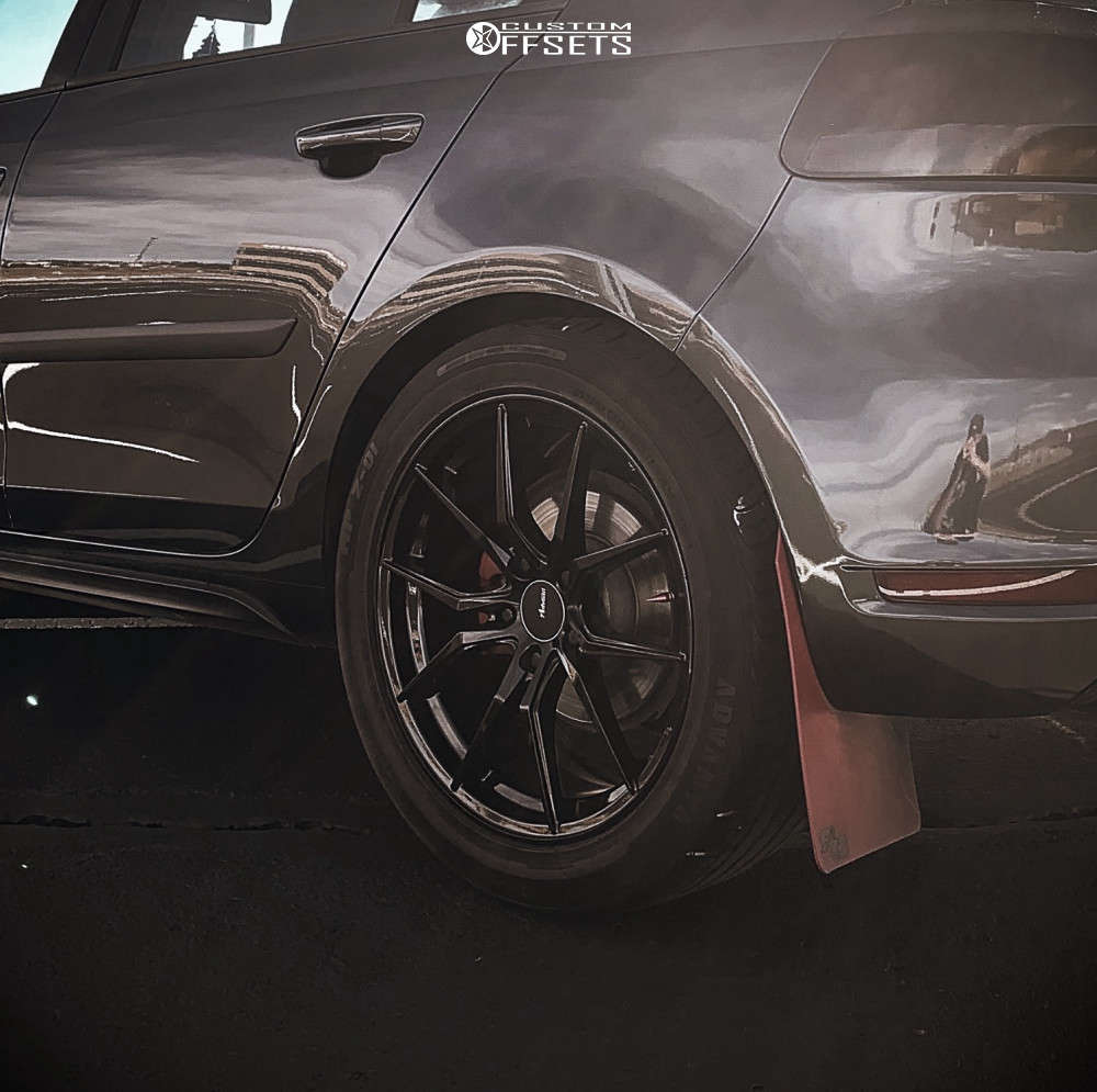 2014 Volkswagen GTI with 18x8 45 Advanti Racing Hybris and 245/45R18 ...