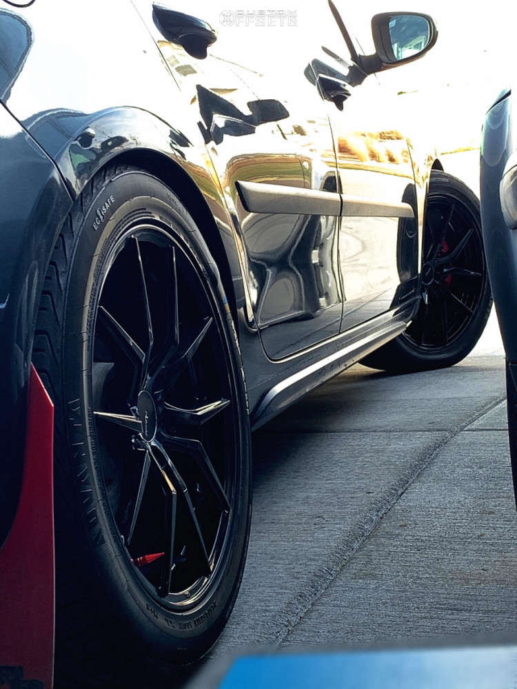 2014 Volkswagen GTI with 18x8 45 Advanti Racing Hybris and 245/45R18 ...