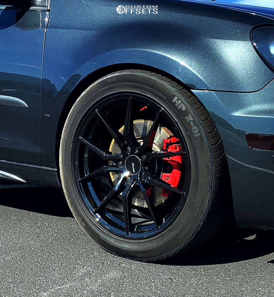 2014 Volkswagen GTI with 18x8 45 Advanti Racing Hybris and 245/45R18 ...