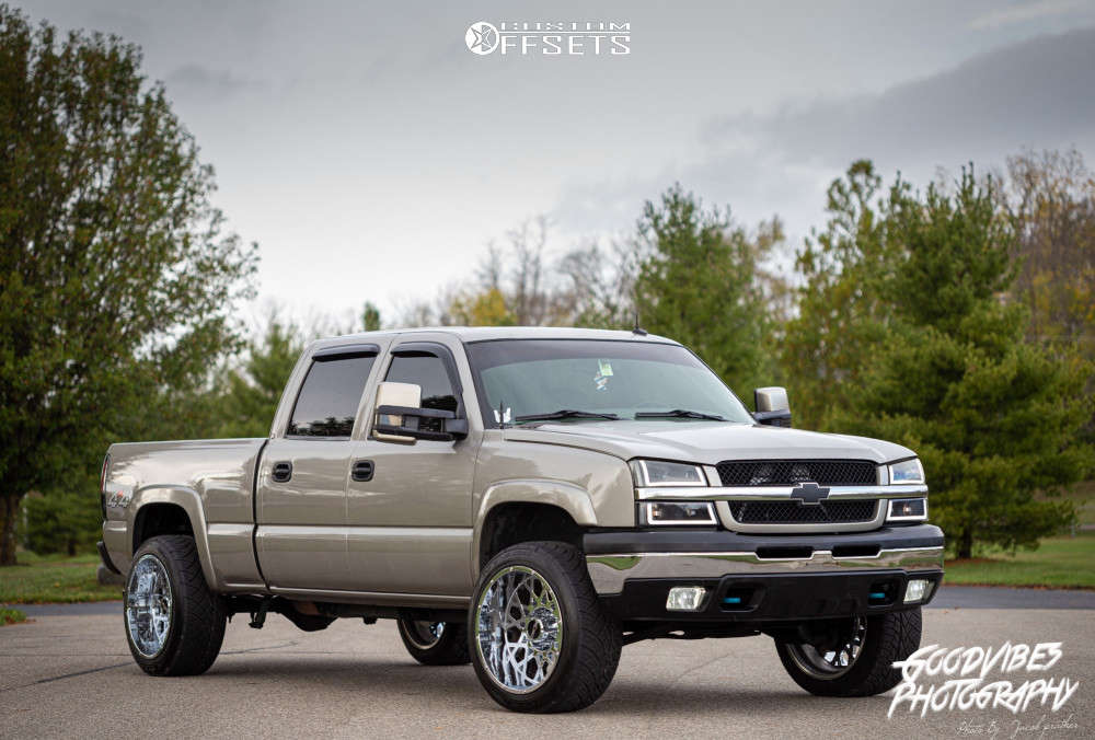 2003 Chevrolet Silverado 1500 HD with 22x12 -51 Vision Rocker and 305 ...