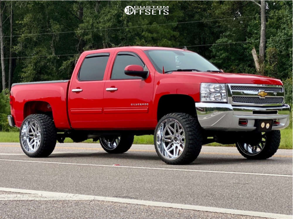 2013 Chevrolet Silverado 1500 with 24x12 -44 Hardcore Offroad HC18 and ...