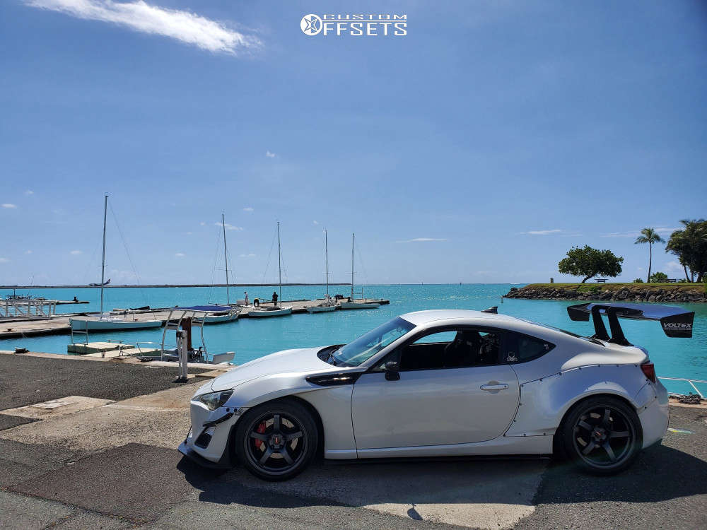 2013 Scion FR-S with 18x9.5 38 Gram Lights 57cr and 265/35R18 Hankook Ventus R-s4 and Coilovers ...